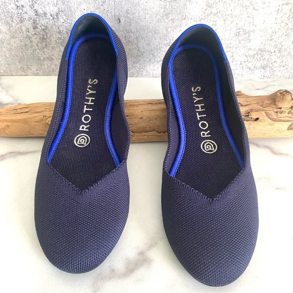 Rothy's | Shoes | Rothys The Flat Navy Blue Ballet Flats | Poshmark